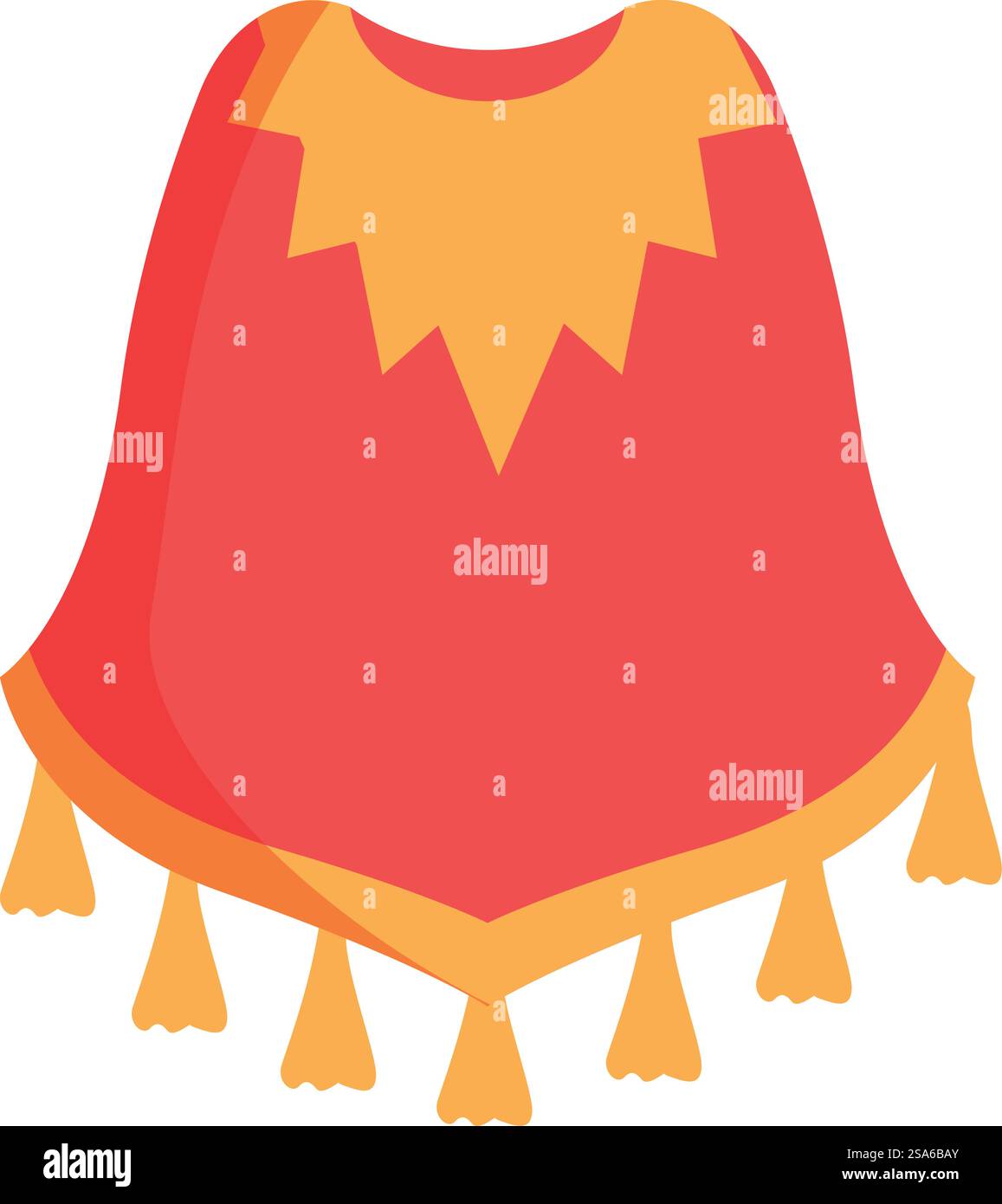 Red mexican poncho with a traditional design hi-res stock photography ...