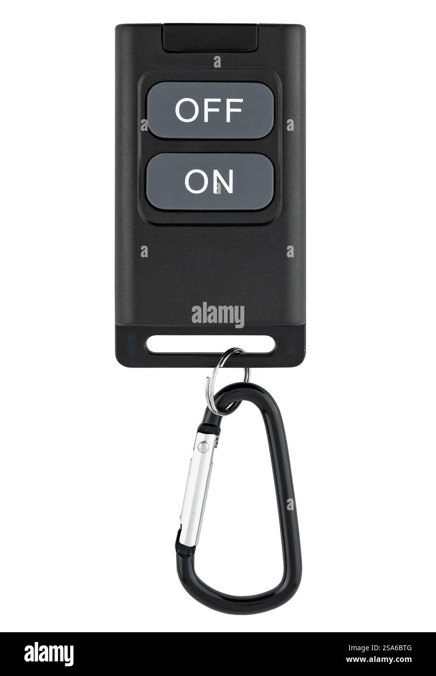 Remote control on/off, on white background in isolation Stock Photo - Alamy