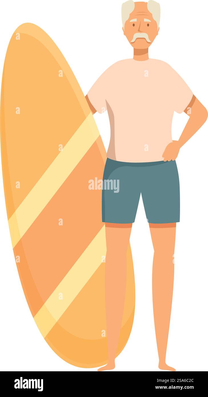 People ready surfing wave Stock Vector Images - Alamy