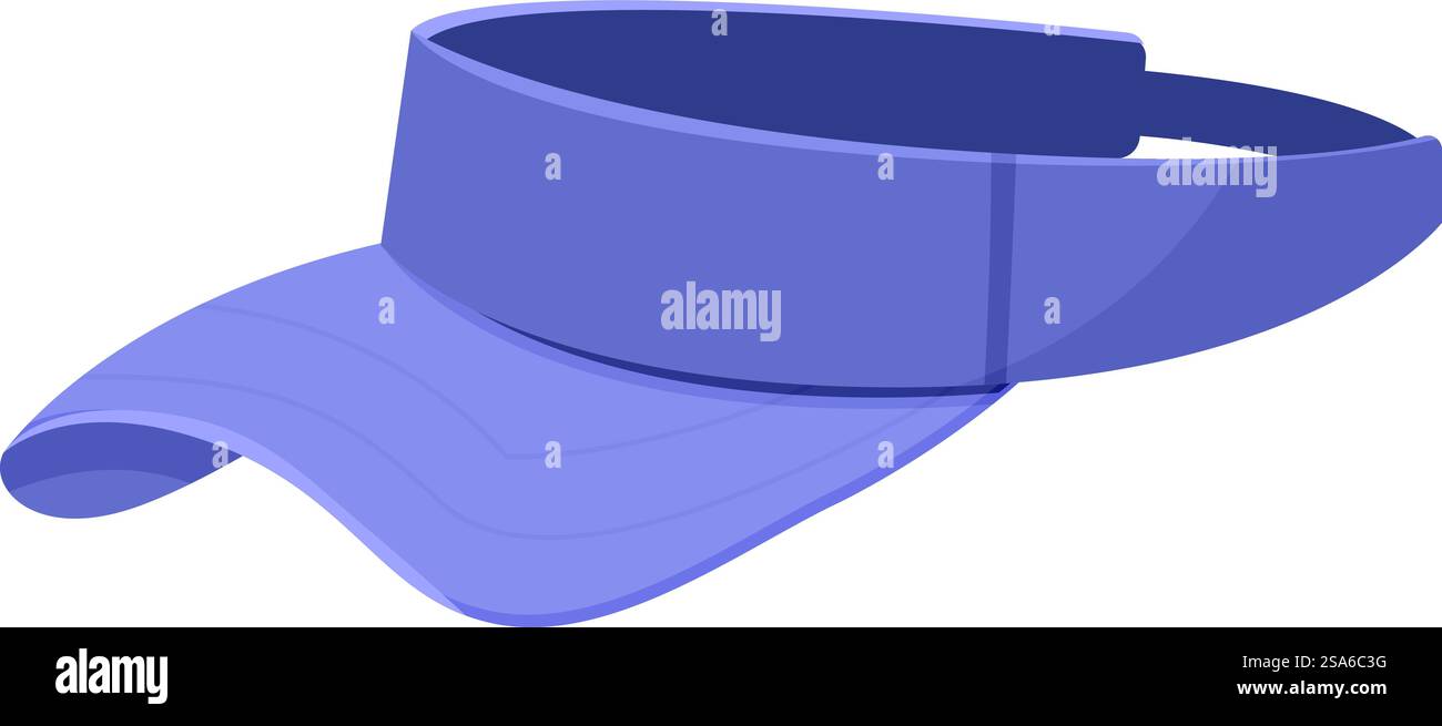Violet sun visor protecting your eyes from sun rays during hot summer ...