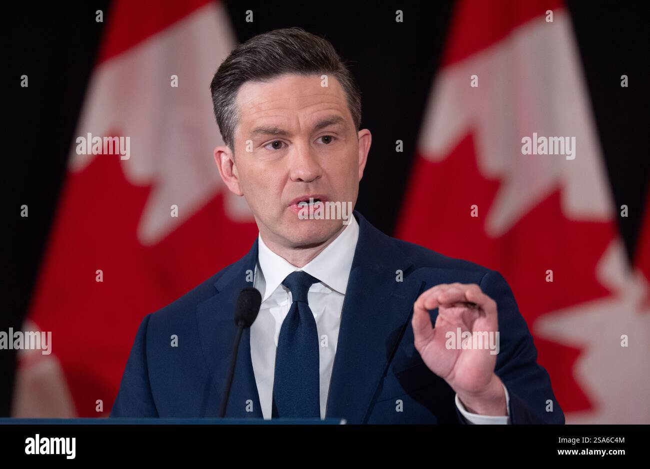 Ottawa, Canada. 09th Jan, 2025. Conservative Leader Pierre Poilievre ...