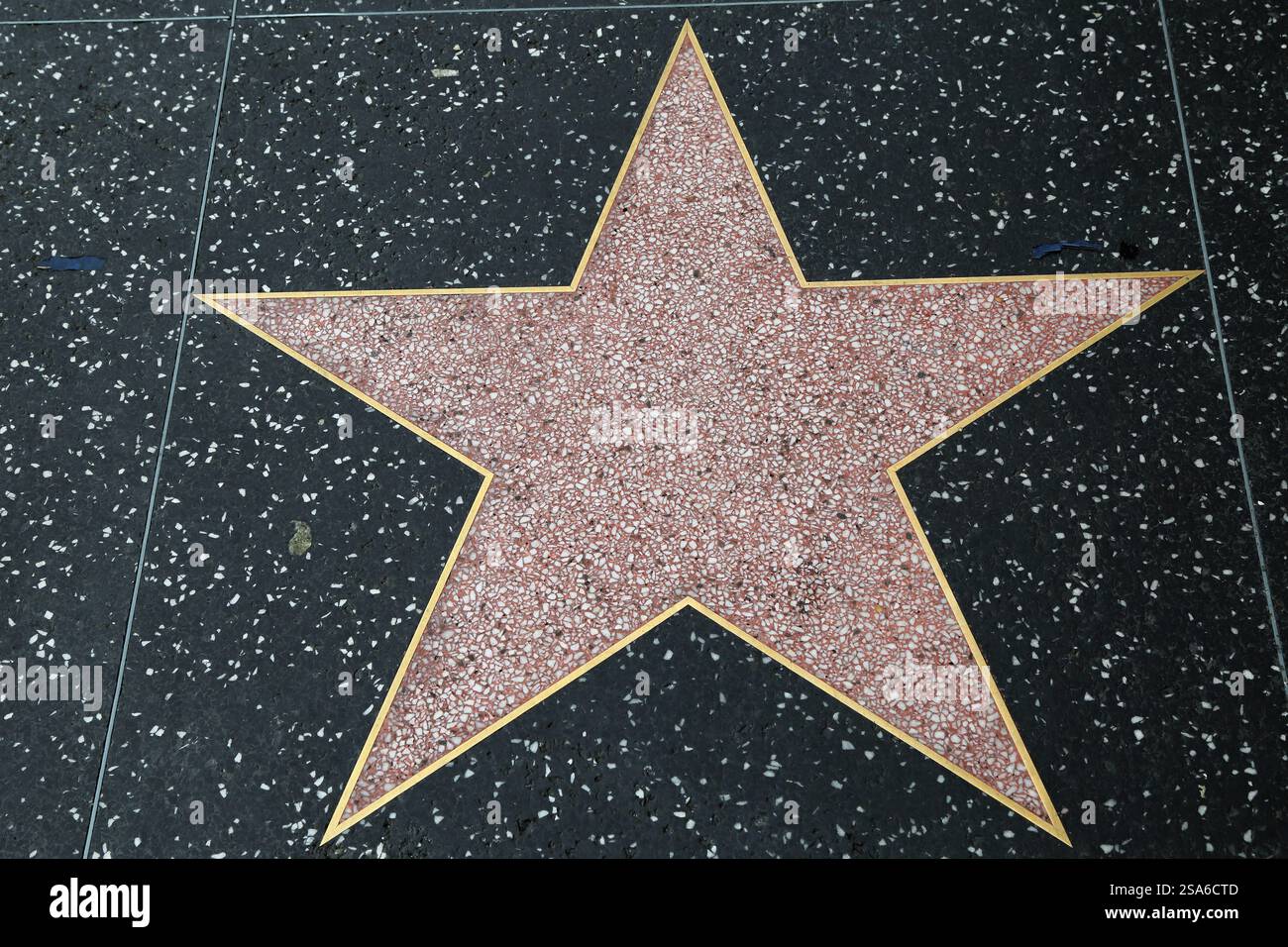 Blank star on Hollywood Walk of Fame, Los Angeles, USA Stock Photo - Alamy