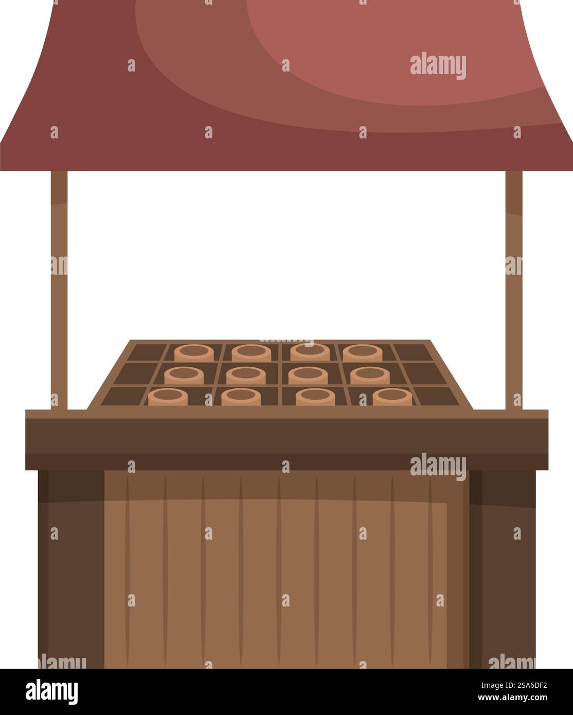 Food stall market selling Cut Out Stock Images & Pictures - Alamy