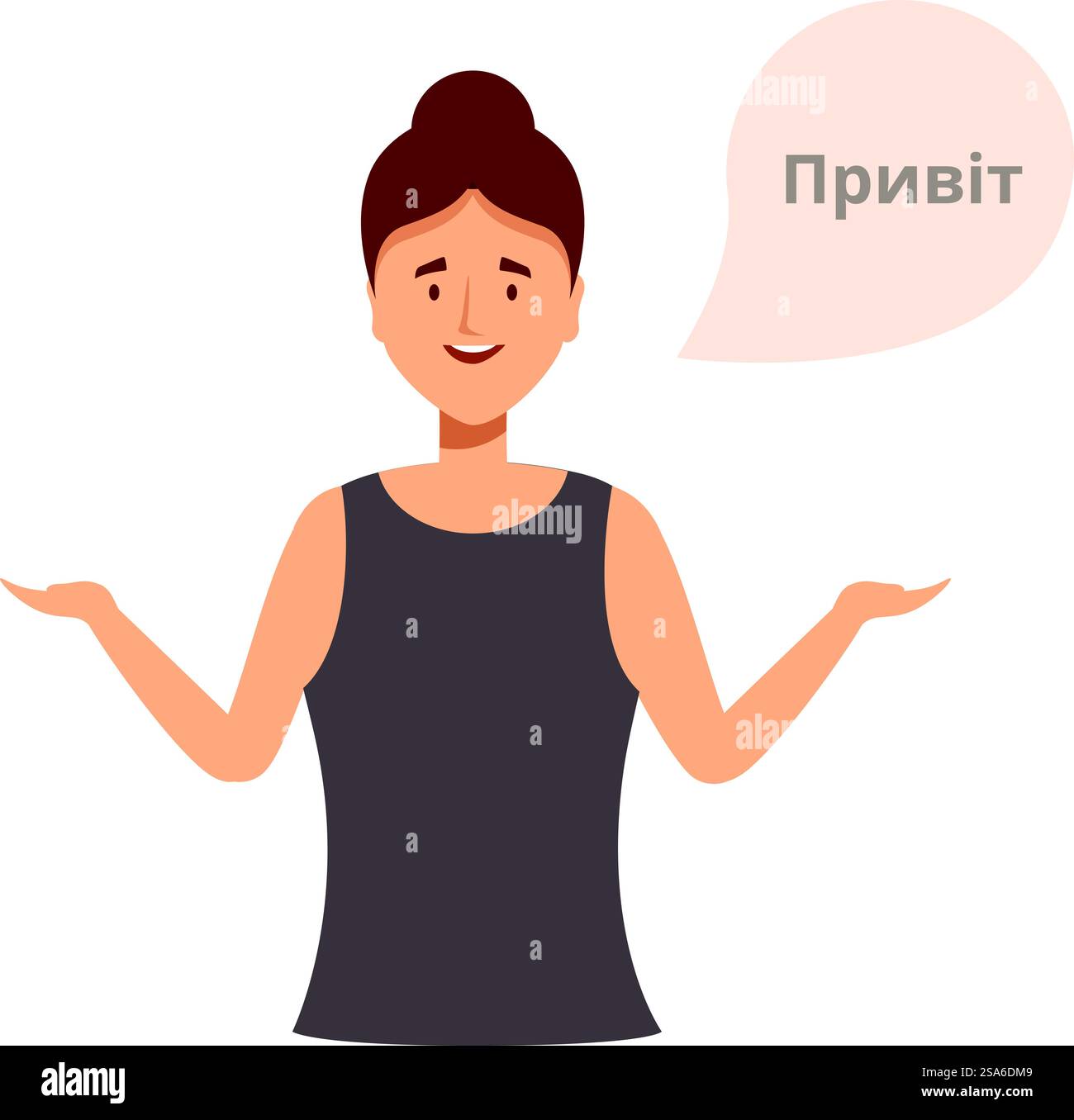 Positive female body language hello hi-res stock photography and images ...