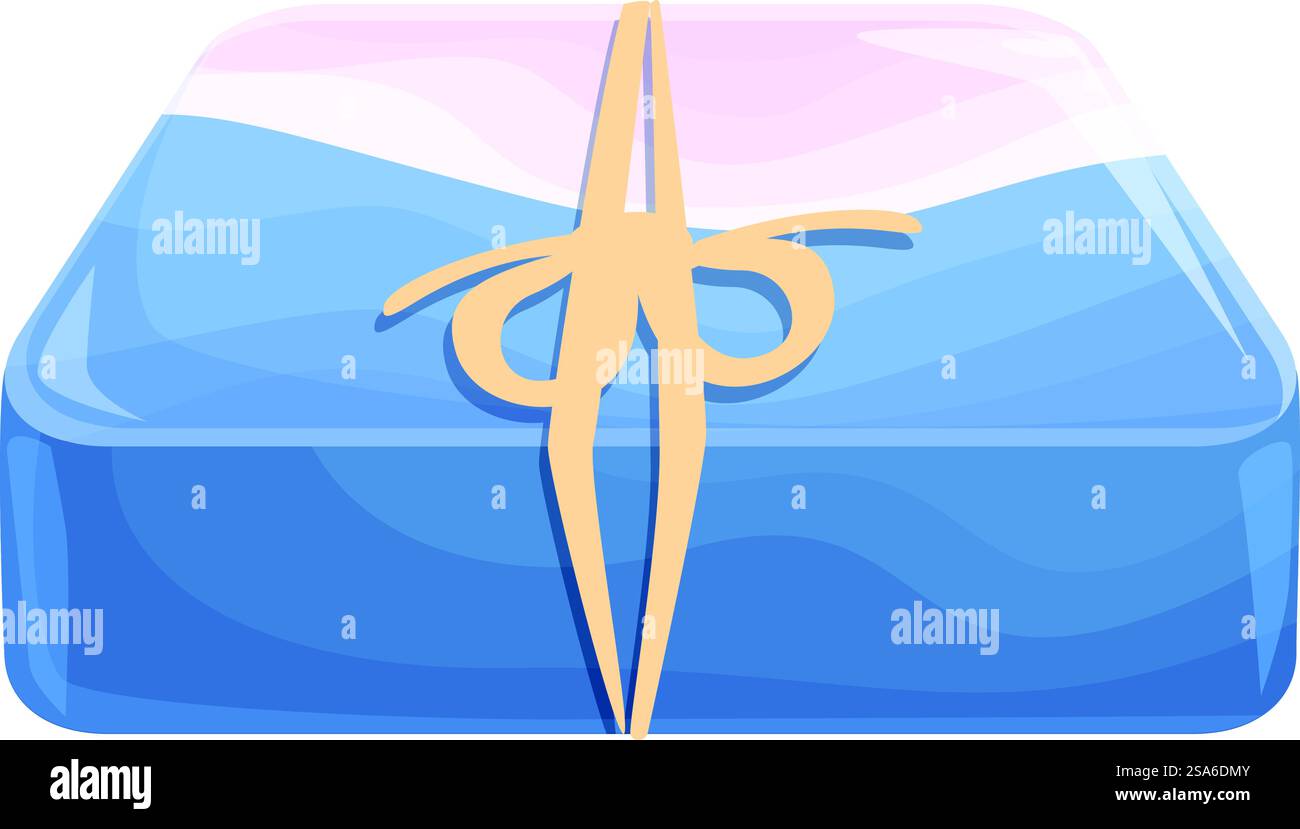 Soap with a pleasant aroma, ideal for washing hands or body. Blue and ...