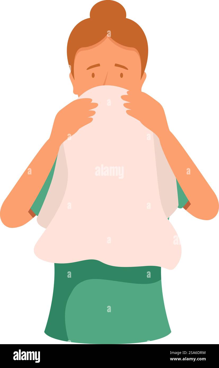 Covering nose bad smell Cut Out Stock Images & Pictures - Alamy