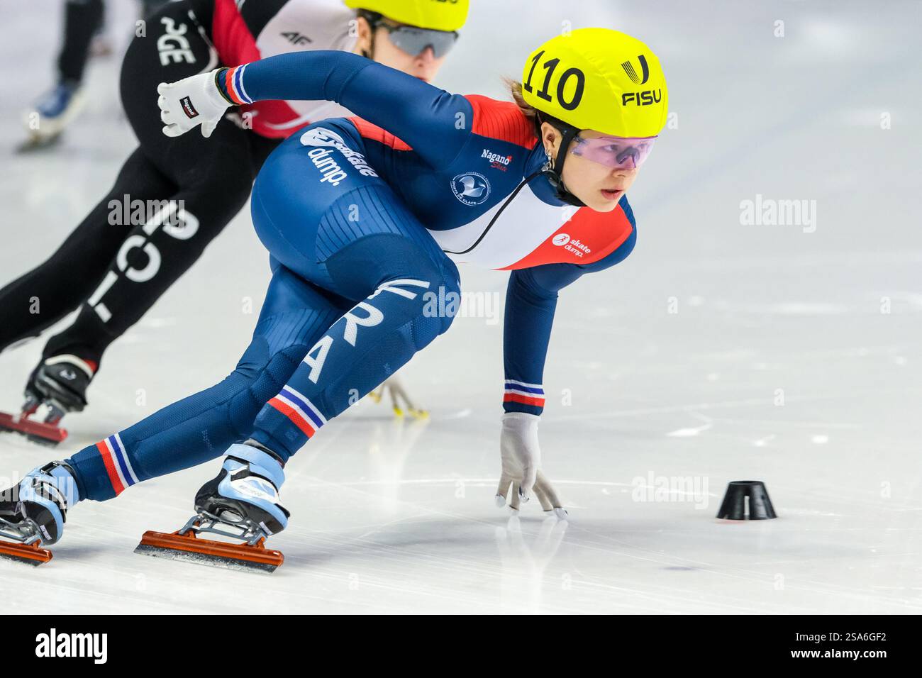 Turin, Italy. 21st Jan, 2025. Cloe Ollivier (FRA) seen at the head of ...