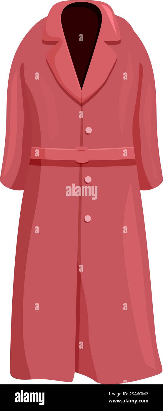 Long elegant trench coat with a belt is perfect for cold weather. Long ...