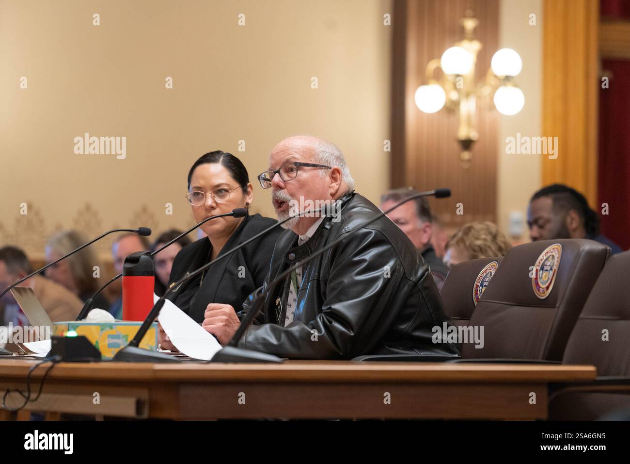 Denver, Colorado, USA. 28th Jan, 2025. State Sen. Tom Sullivan, a ...