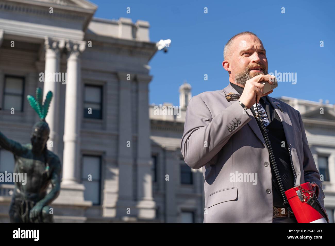 Denver, Colorado, USA. 28th Jan, 2025. State Rep. Ryan Armagost, R ...
