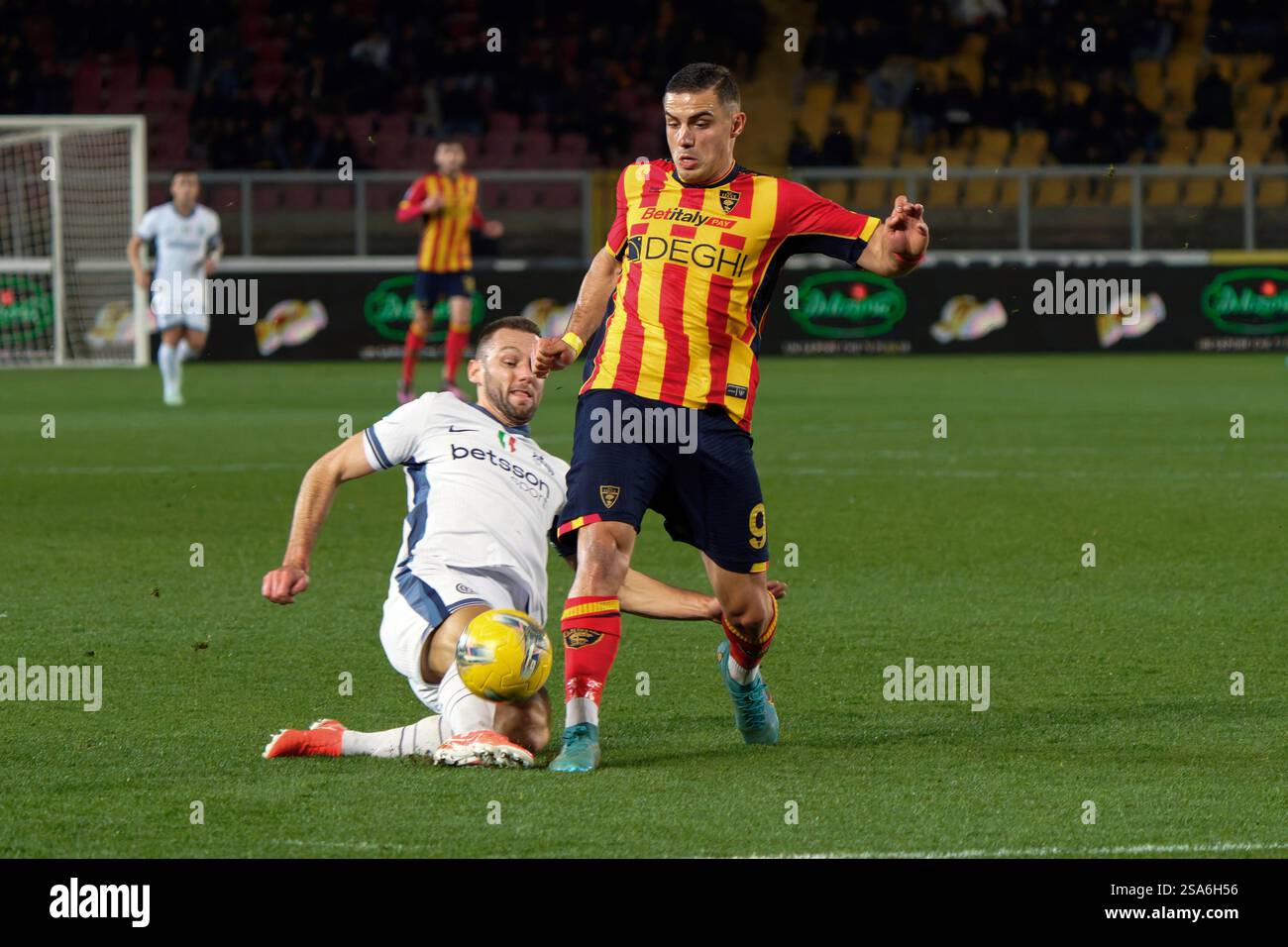Lecce, Italy. 26th Jan, 2025. Nikola Krstovic of US Lecce in action ...