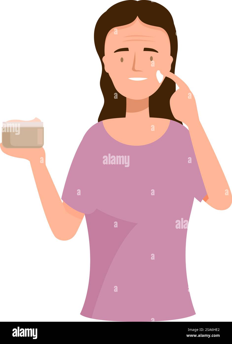 Face beauty skincare mature Cut Out Stock Images & Pictures - Alamy