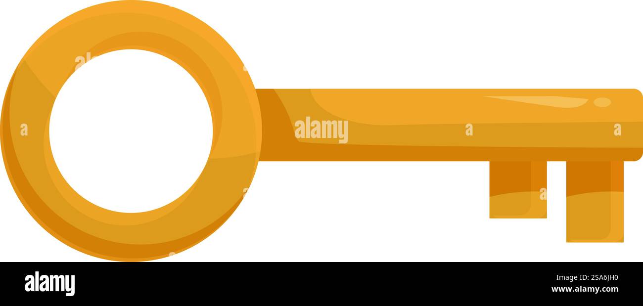 Shiny golden key representing opportunity, security, and access. Golden ...