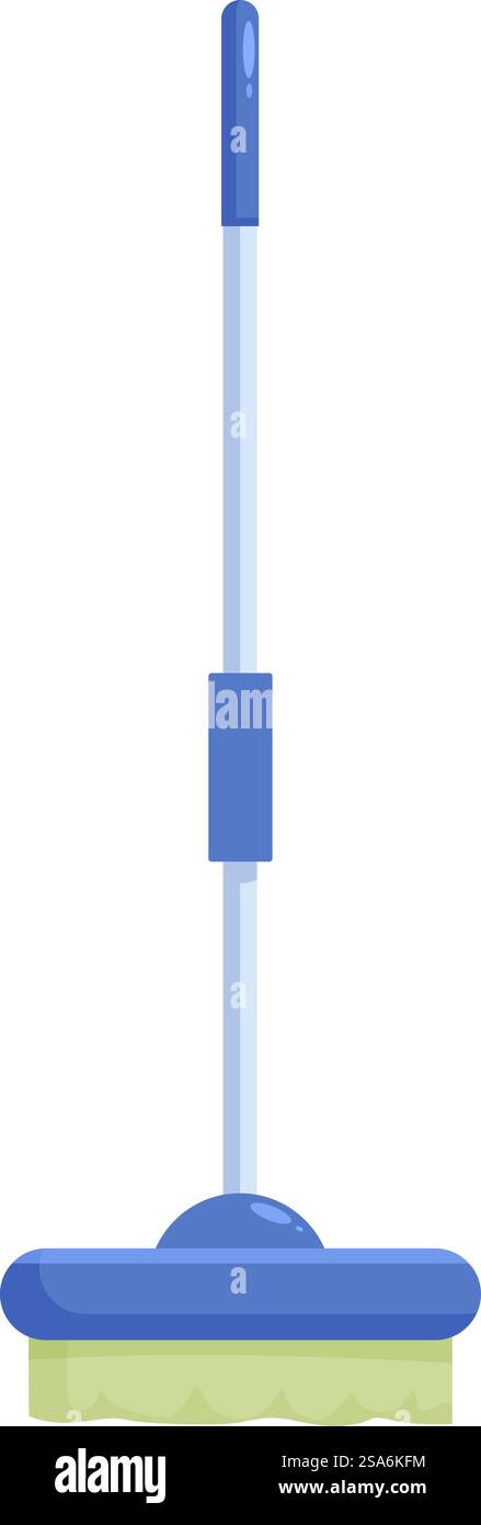 Cleaning brush standing upright, ready for scrubbing and cleaning tasks ...