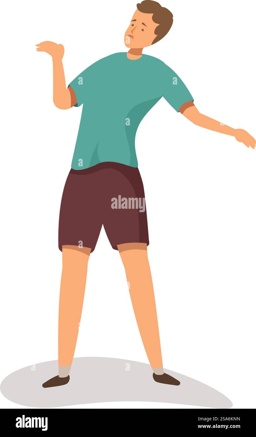 Man losing balance Stock Vector Images - Alamy