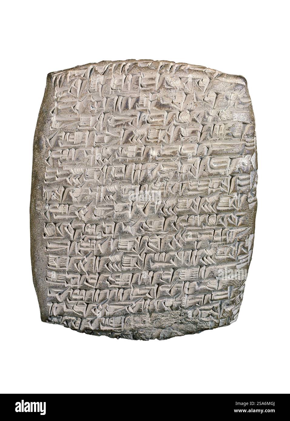 Akkadian cuneiform tablet from the 2nd millennium BCE, an artifact of ...