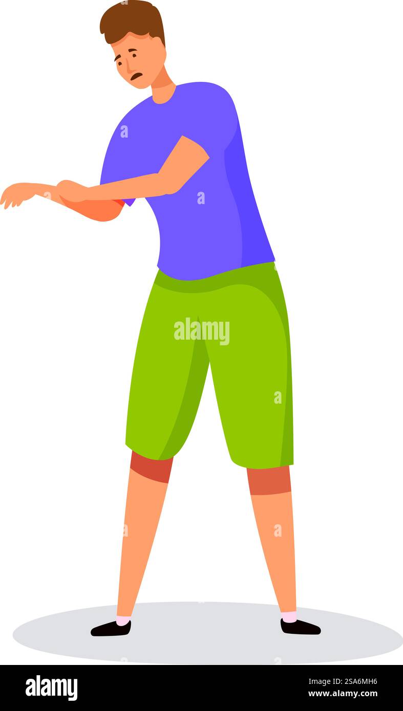 Wincing in pain Stock Vector Images - Alamy