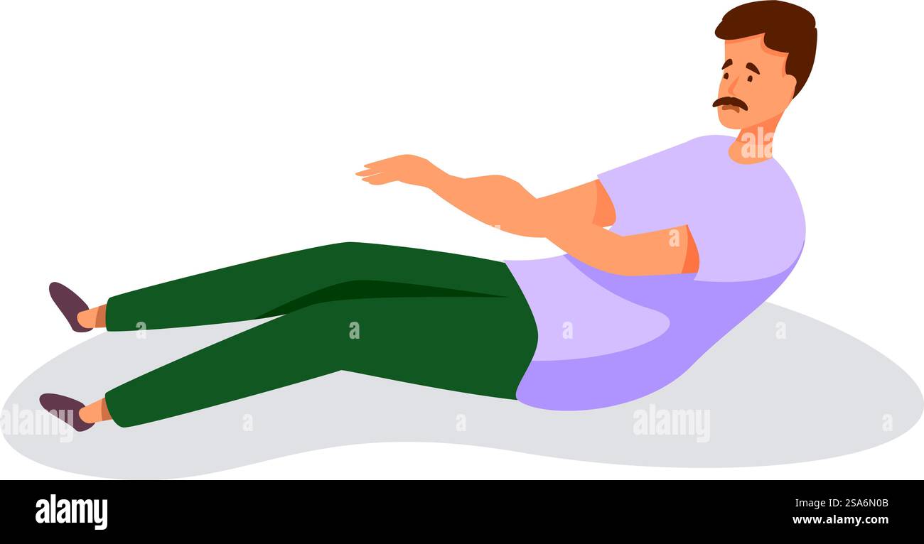 Fit young man is engaging in a full body stretch on a mat. Young man ...