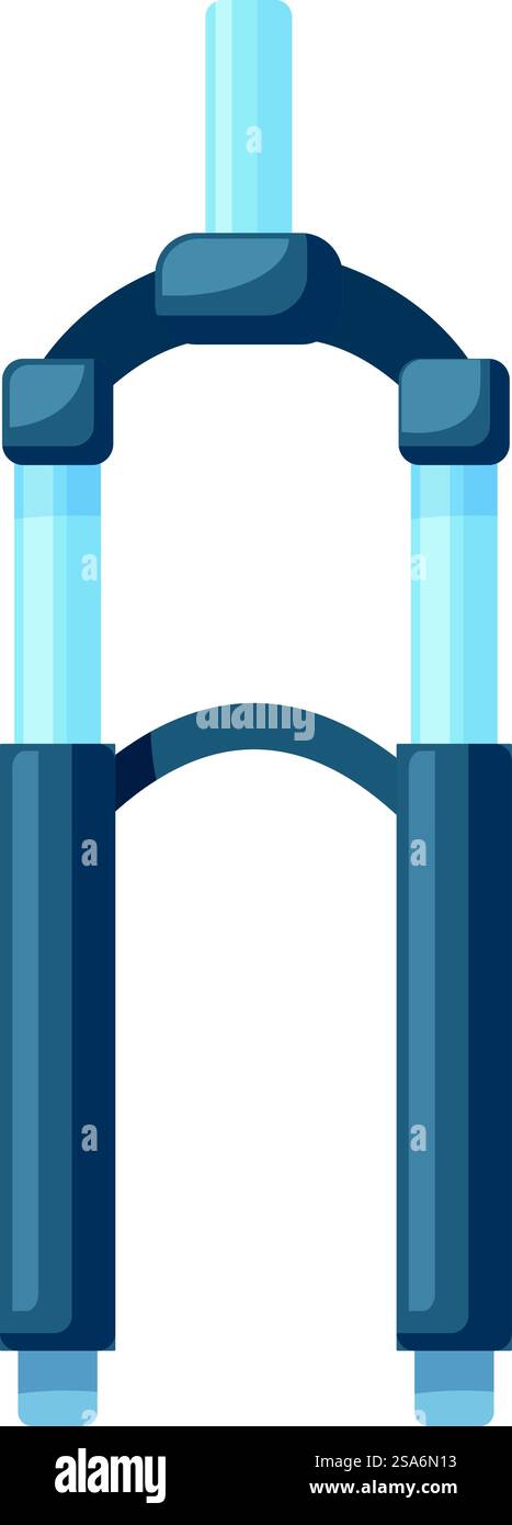 Simple illustration of a bicycle fork, an essential part of any bike’s ...