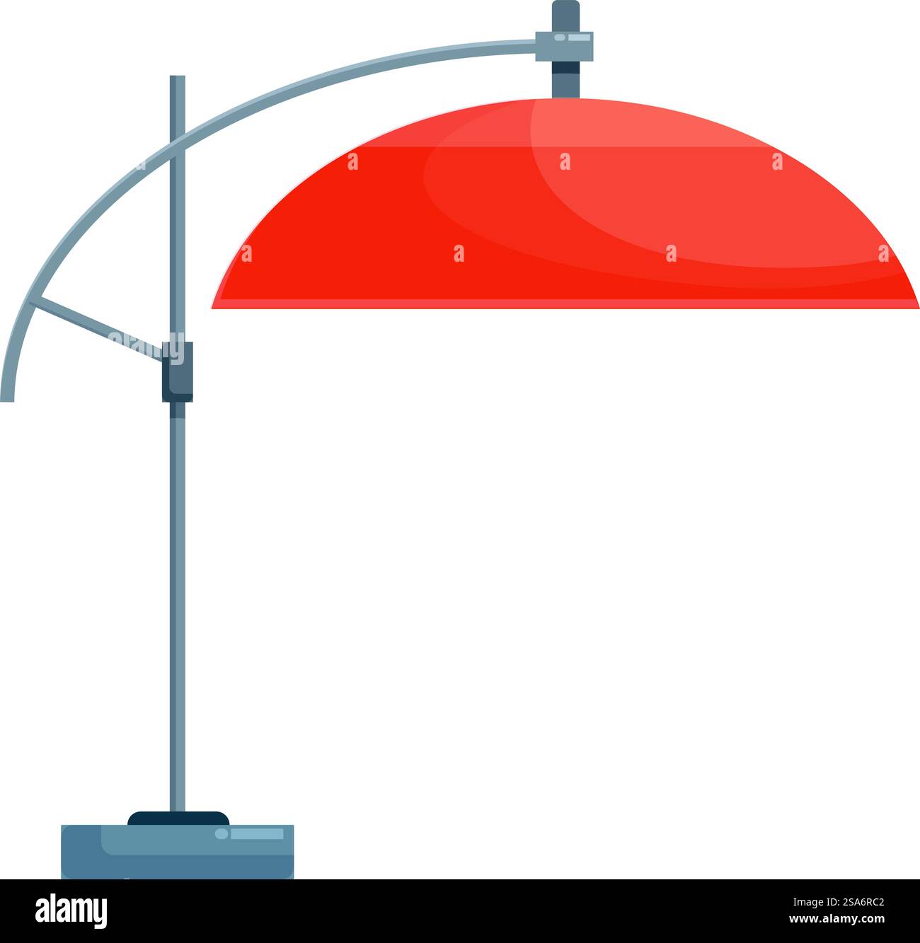 Red modern style lamp standing and lighting, home interior design ...