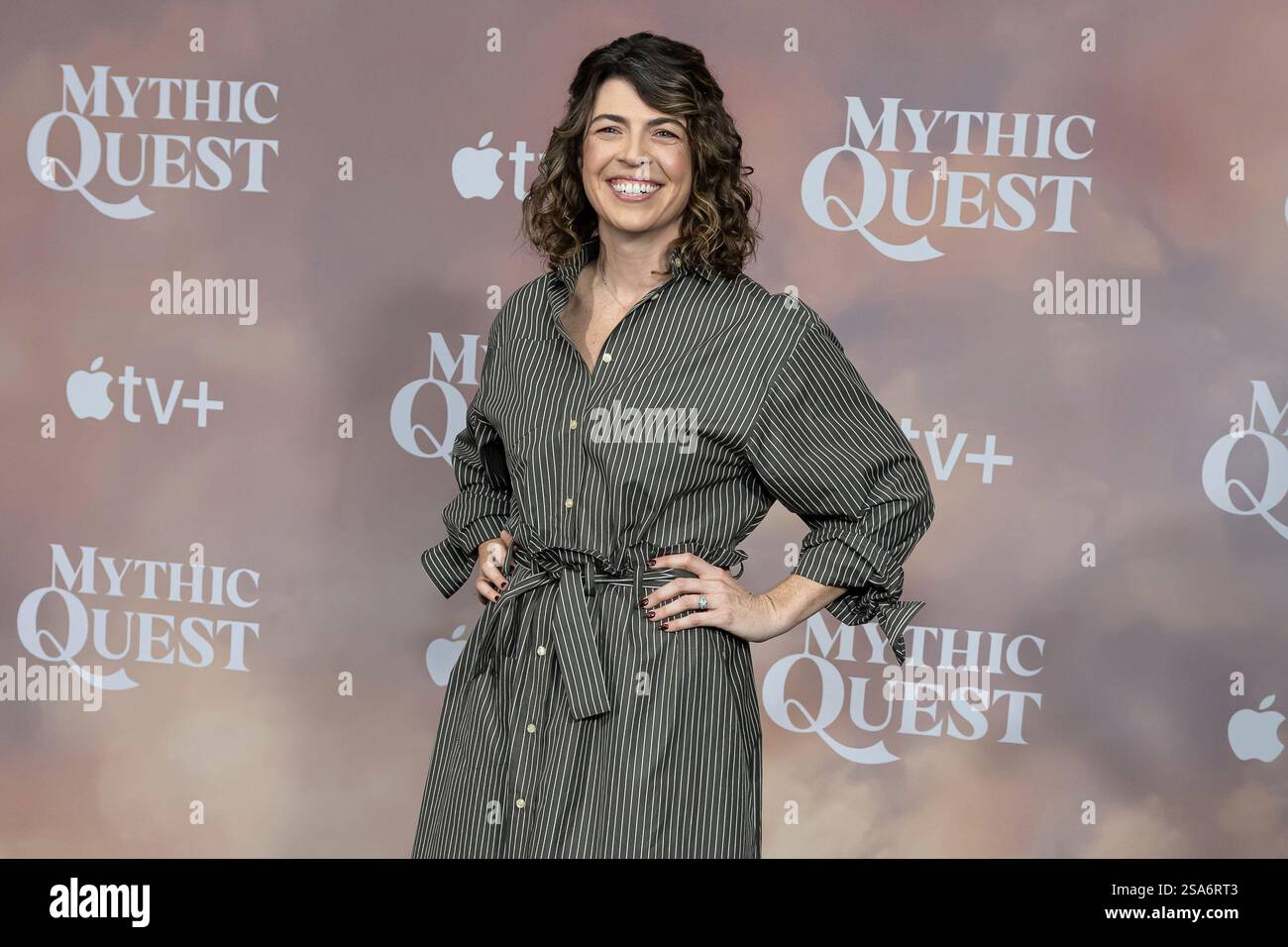 Megan Ganz attends the arrivals of the Los Angeles Photo Call for Apple ...