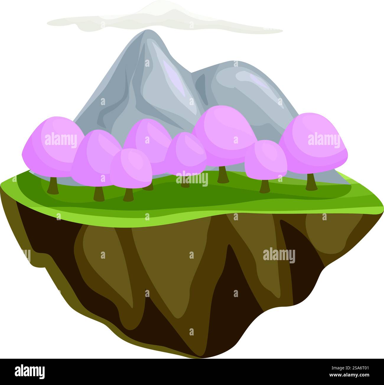 Animation floating island Stock Vector Images - Alamy