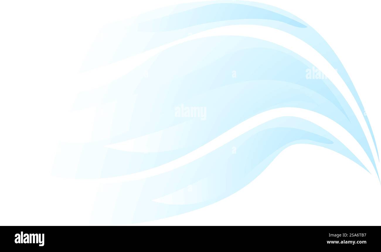 Abstract Blue Wave Flowing Creating Dynamic Movement And Soft Shapes Abstract Blue Wave Design