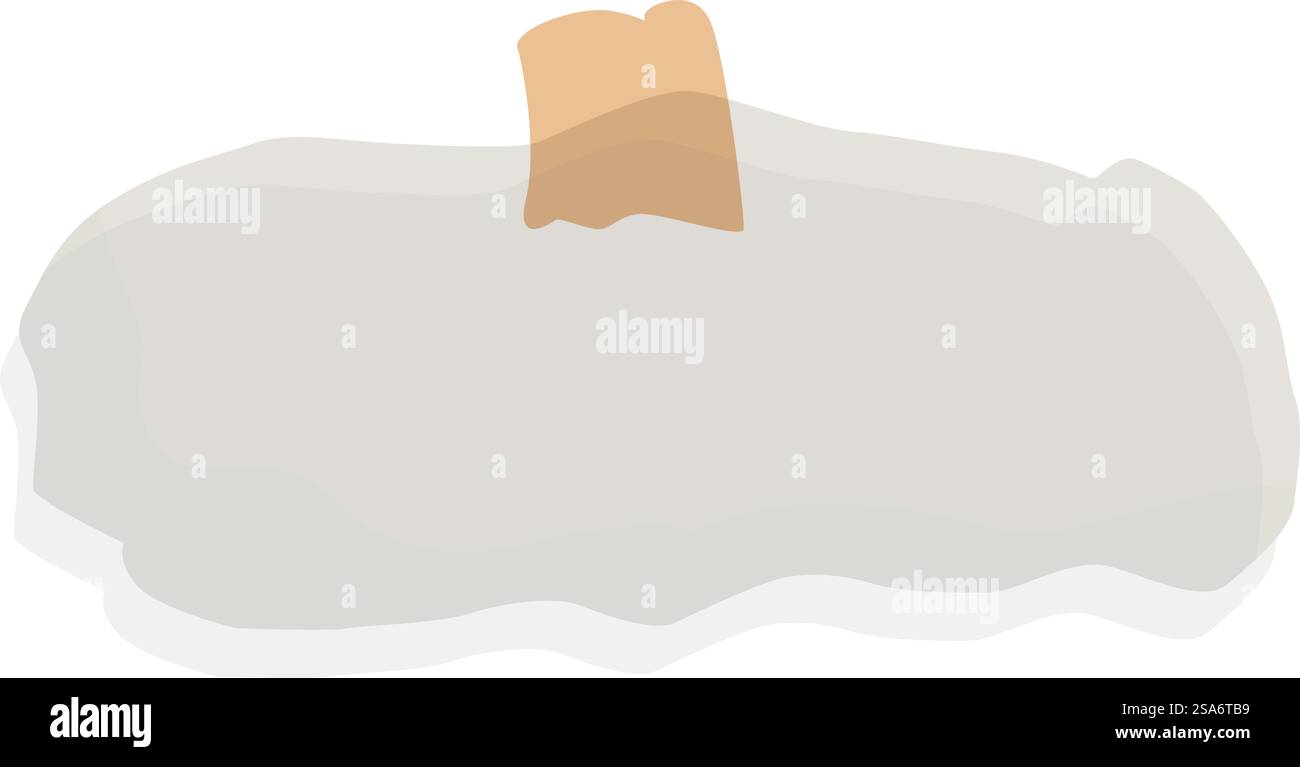 Blank white paper note for adding text over a designed background ...