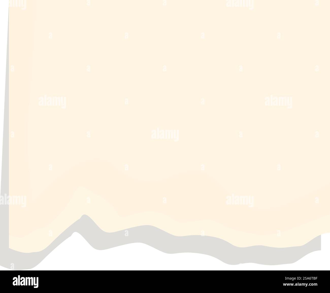 Blank sheet of ripped paper with torn edge is sticking out. Blank ...