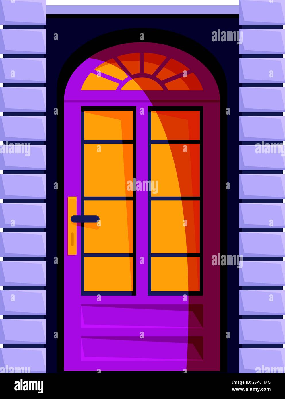 Stone residential building in Stock Vector Images - Alamy