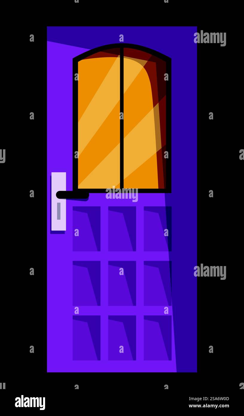Purple front door with glass paneling inviting guests inside. Purple ...