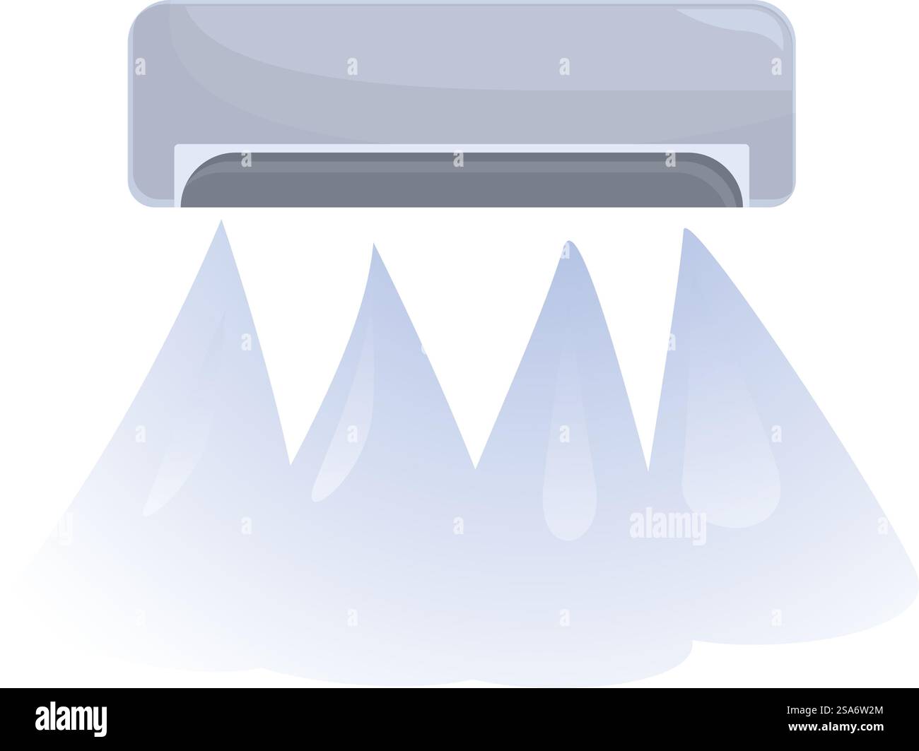 Air conditioner is blowing cold air, creating a refreshing atmosphere ...
