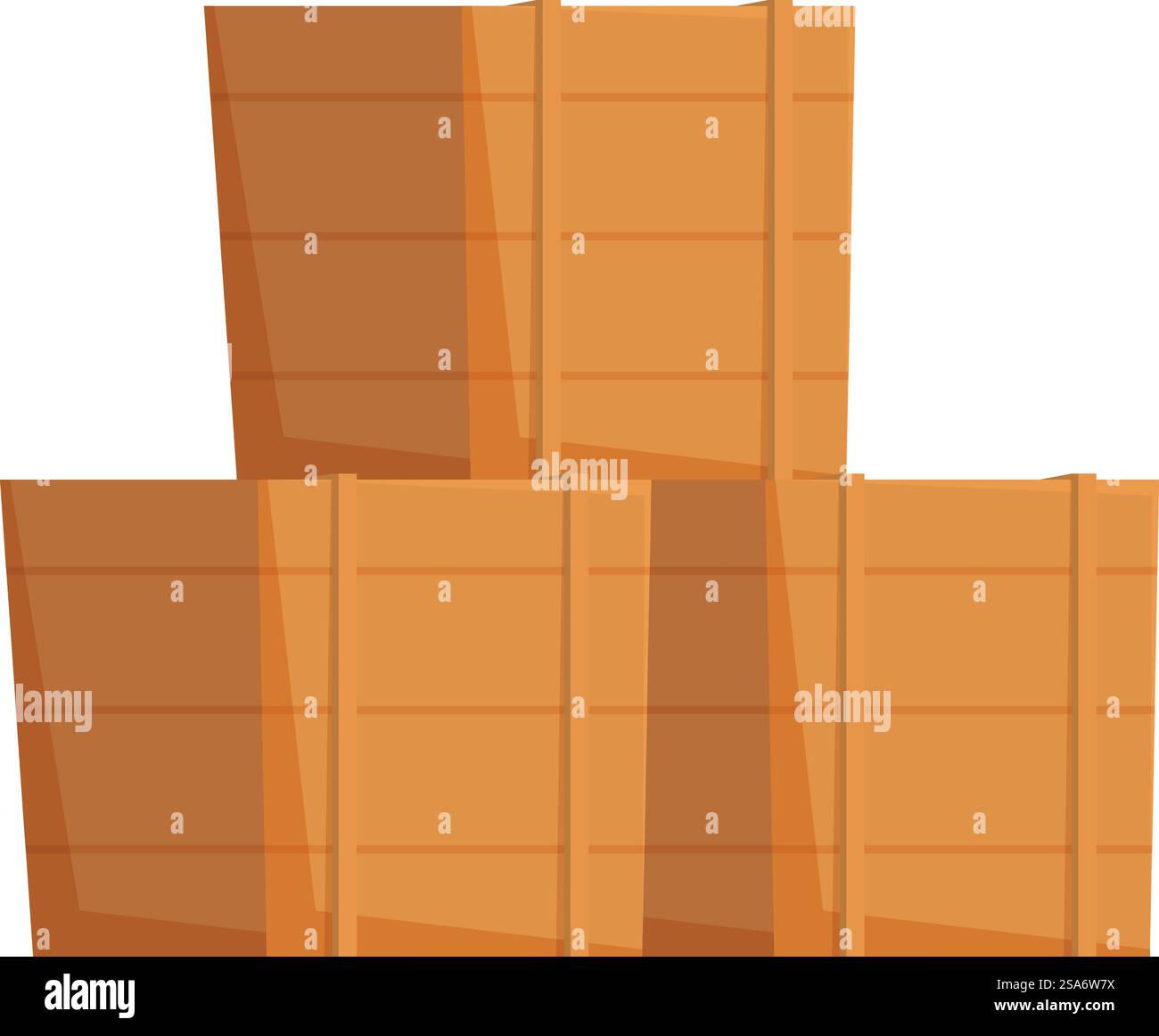 Stacked wooden crates hi-res stock photography and images - Alamy