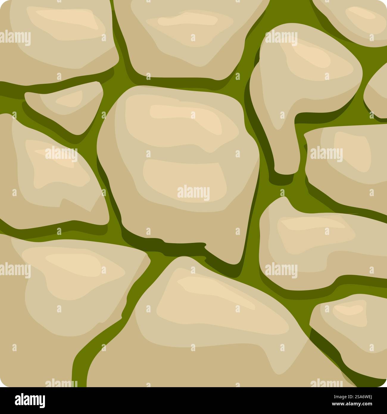 Seamless texture with stone wall forming rough surface for construction ...