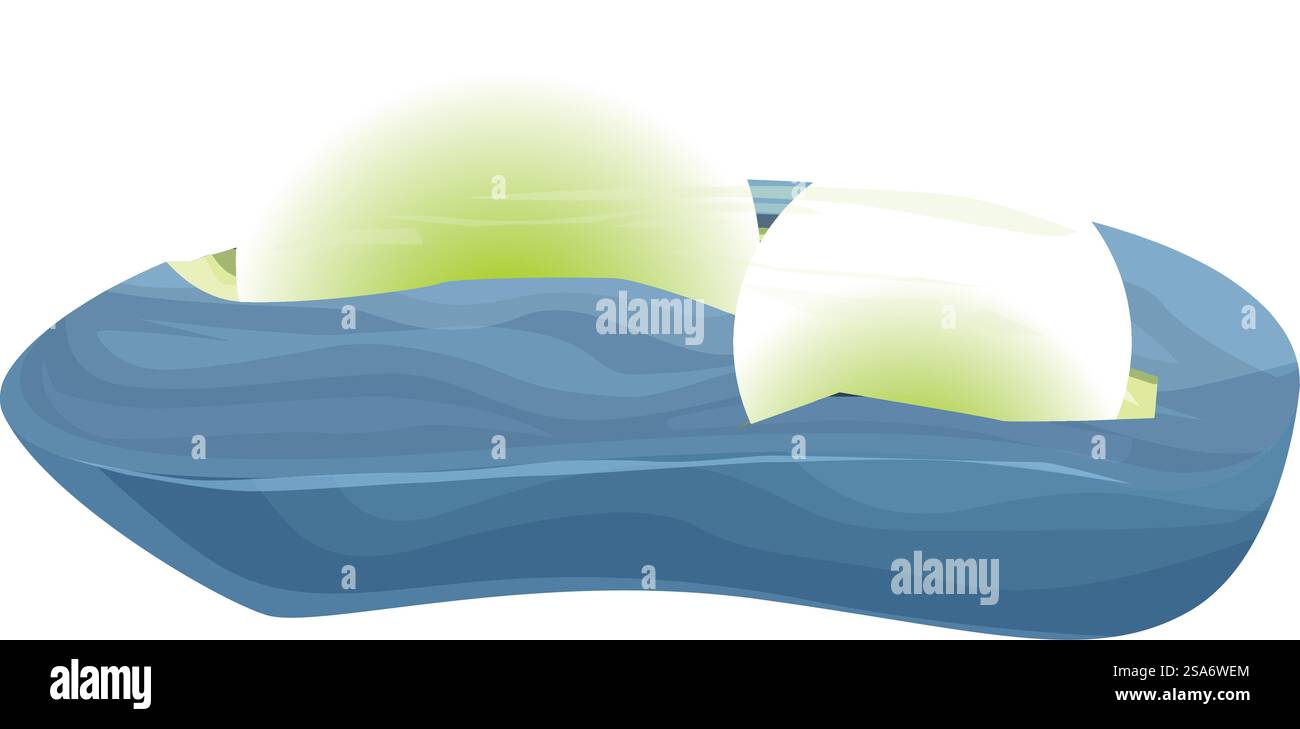 Blue soap bar floating on water with foam bubbles. Soap bar floating on ...