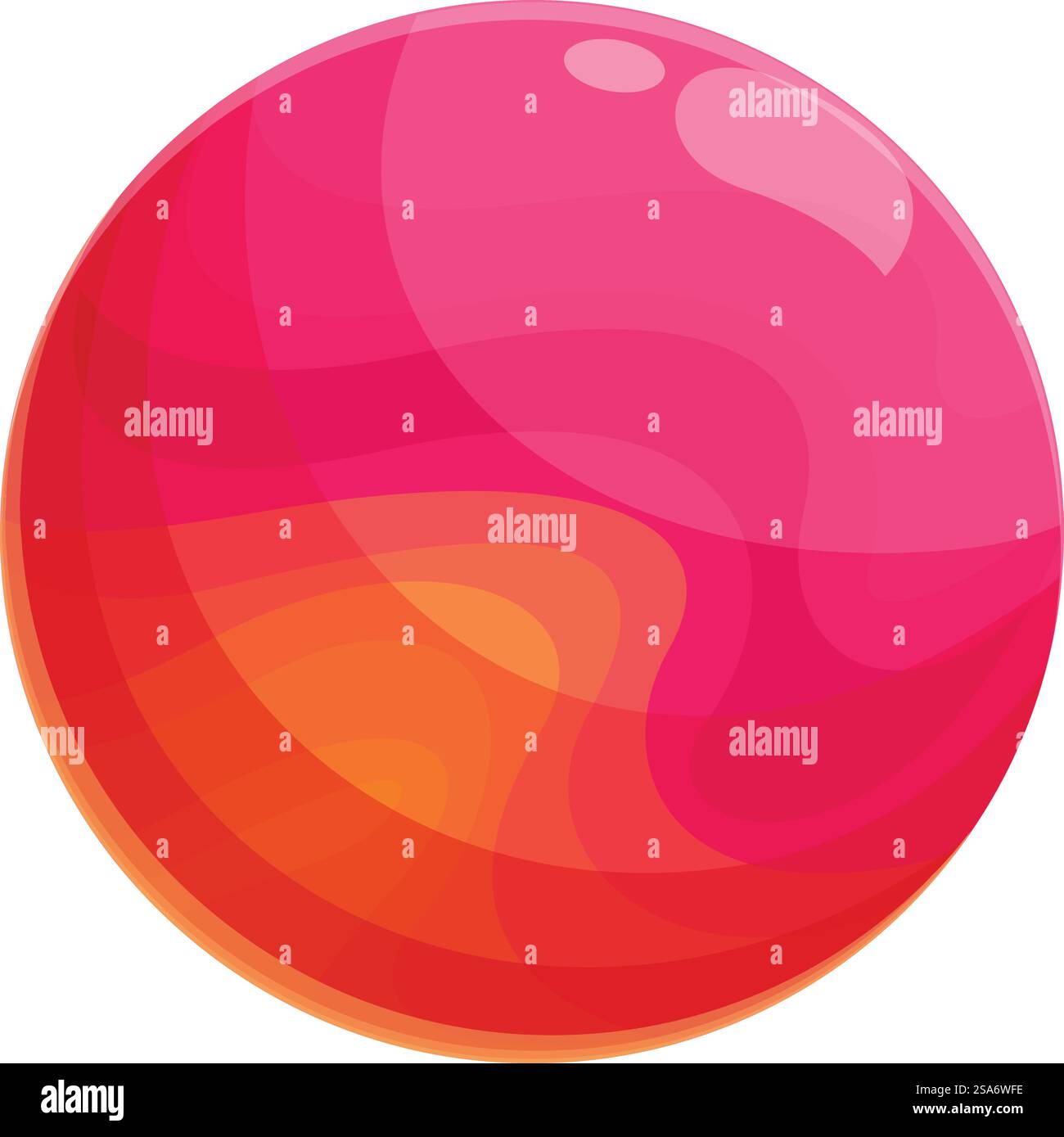Modern abstract round shape with a red and orange gradient, perfect for ...