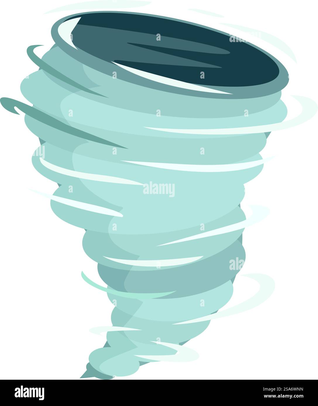 Powerful destructive tornado whirling, dangerous whirlwind, natural ...