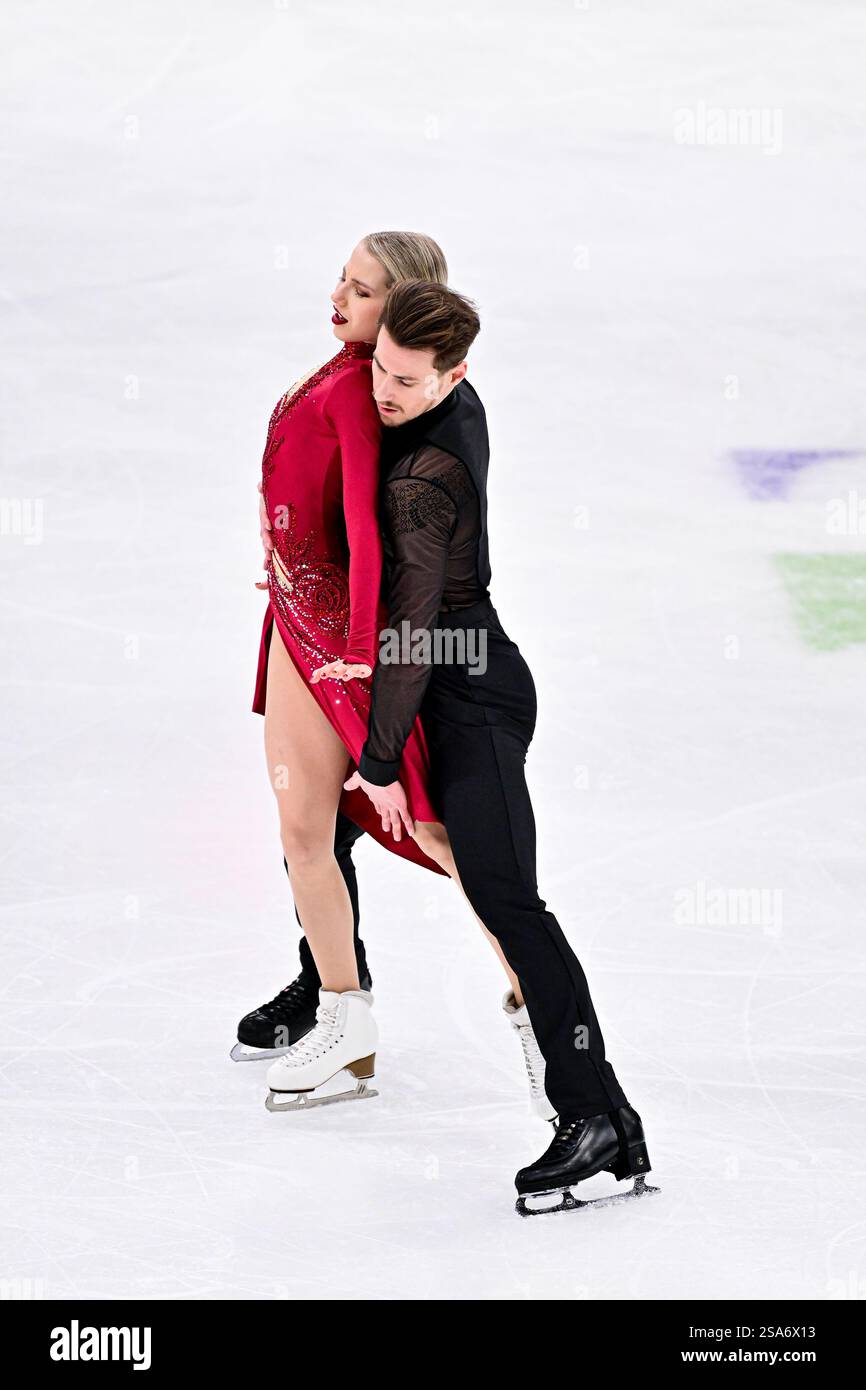 Juulia TURKKILA & Matthias VERSLUIS (FIN), during Ice Dance Practice ...