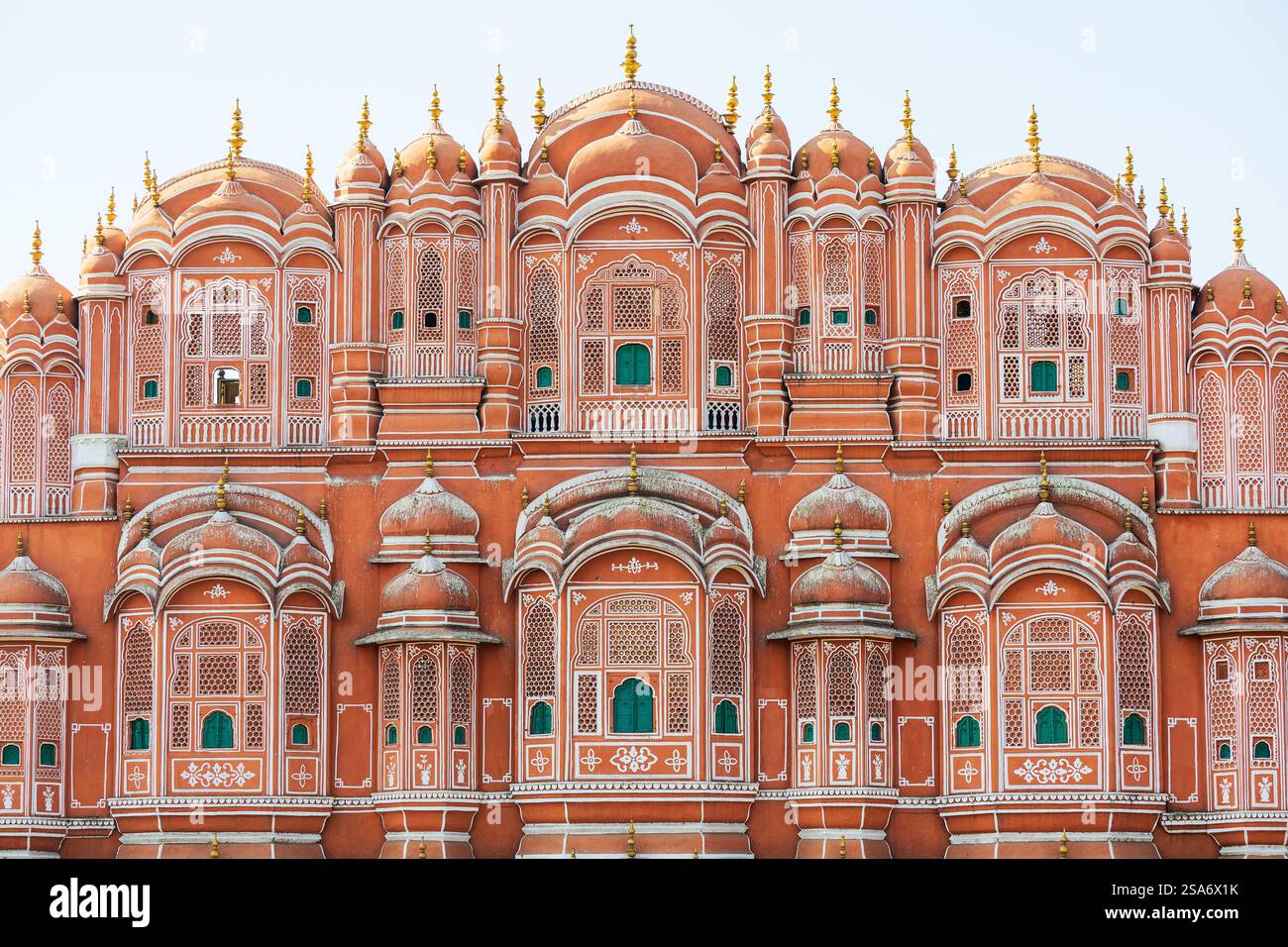 Exterior details of Hawa mahal in Jaipur India Stock Photo - Alamy