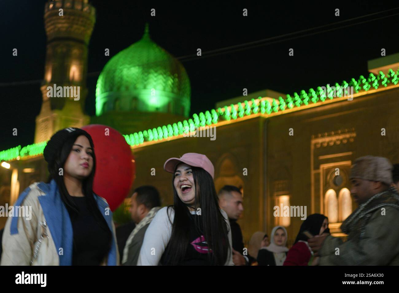 People commemorate the birthday of Sayyeda Zeinab, the granddaughter of the Muslim Prophet ...