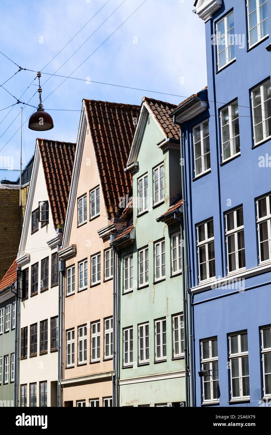 Colorful old houses in Copenhagen Denmark Stock Photo - Alamy