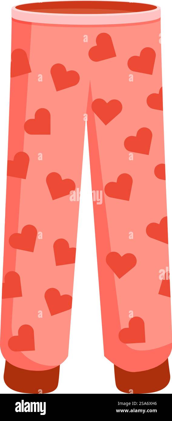 Heart print pants Stock Vector Images - Alamy