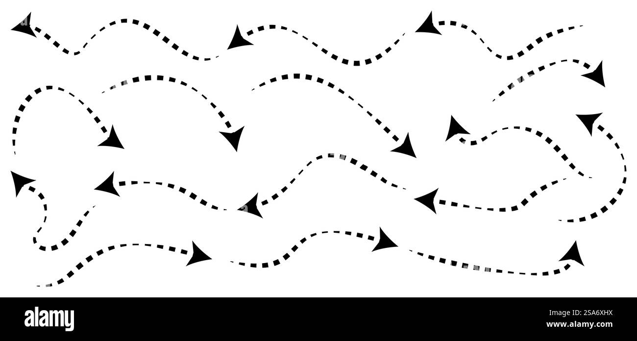 Hand-drawn Doodle arrows icon set or graphics collection. Pointer icons ...