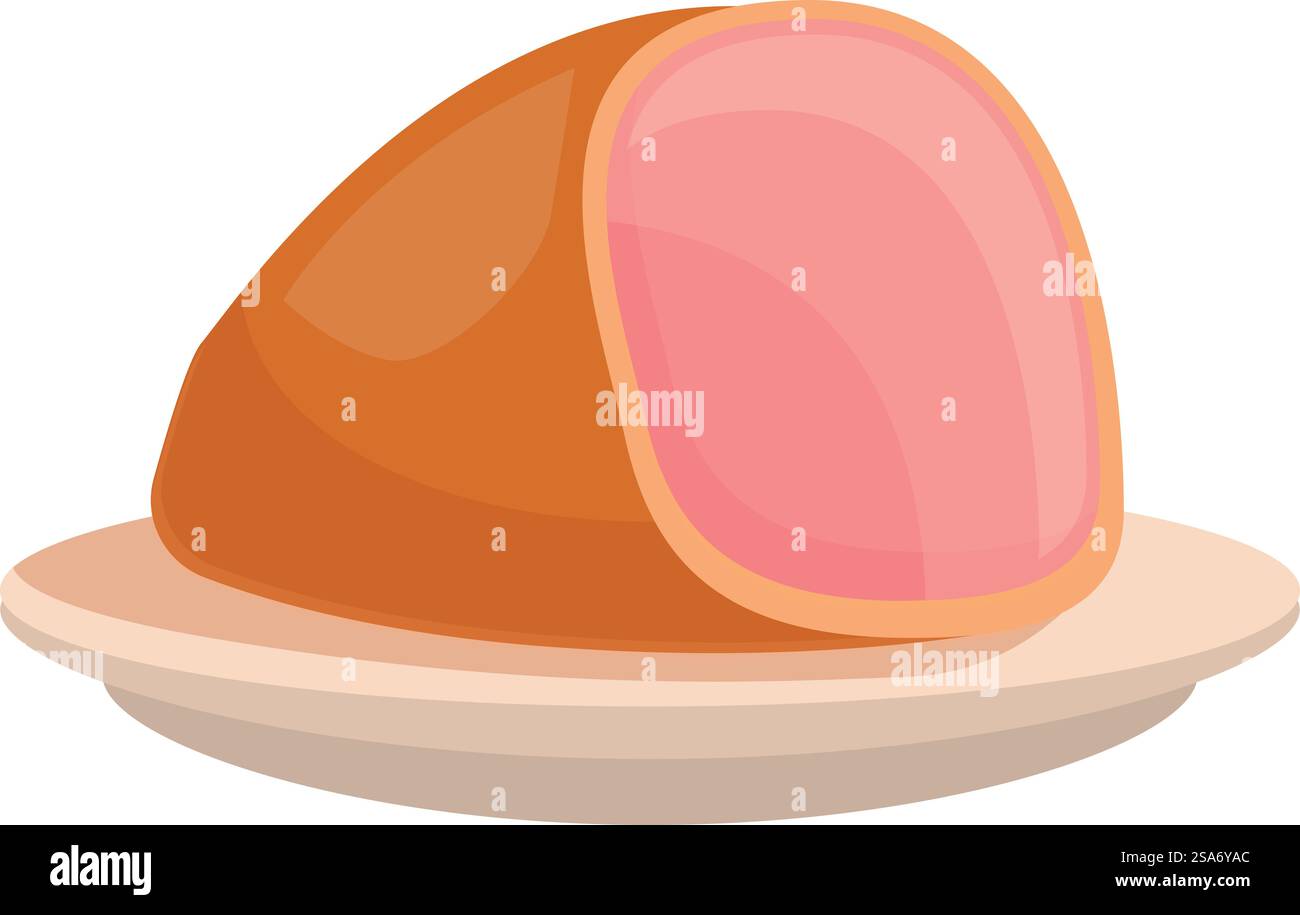 Big piece of ham is resting on a plate hi-res stock photography and ...