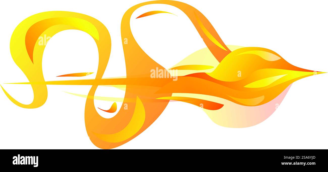 Abstract fire flame is flying leaving a smoke trail. Abstract fire ...