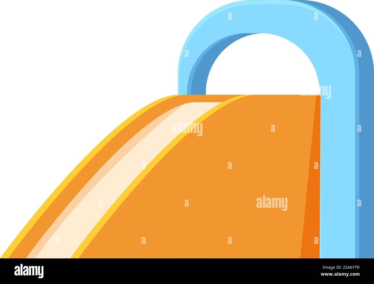 Illustration of a colorful playground slide, inviting children to enjoy ...