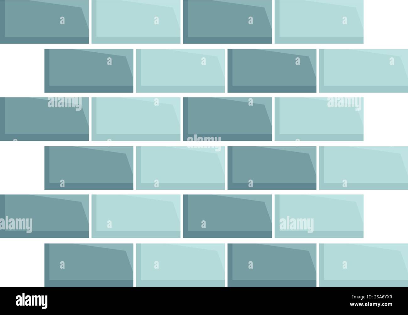 Repeating pattern of grey bricks is forming a solid and textured wall ...