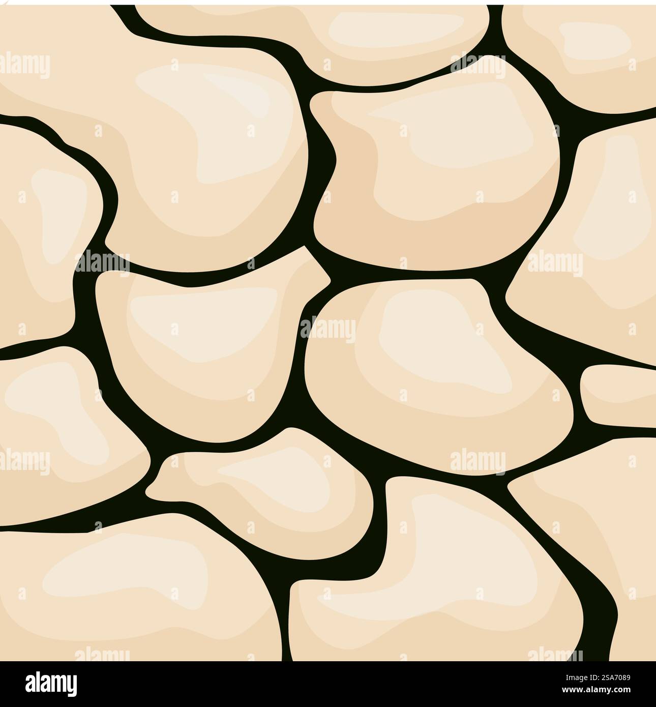 Seamless stone texture forming an irregular pattern, ideal for backgrounds and design projects ...