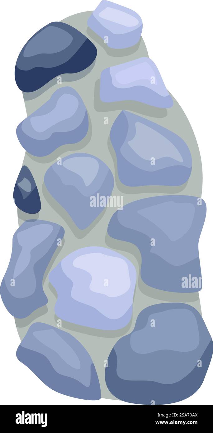 Grey stone wall made of different sized and shaped rocks. Grey stone ...