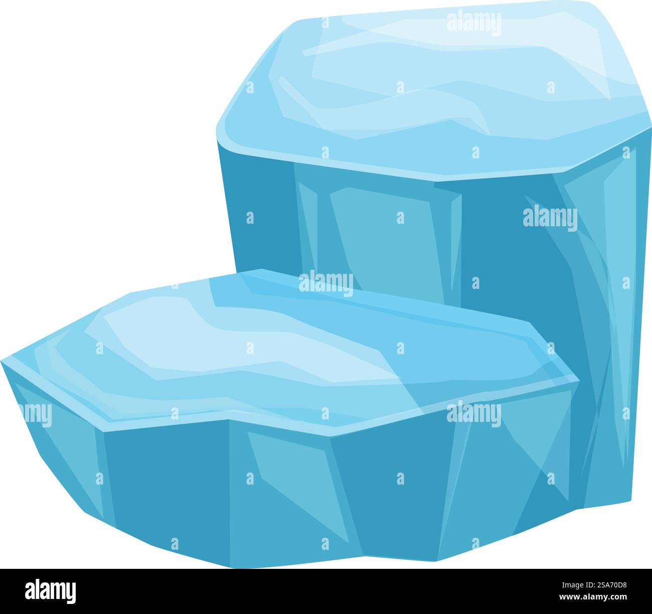 Winter landscape on ice Cut Out Stock Images & Pictures - Alamy